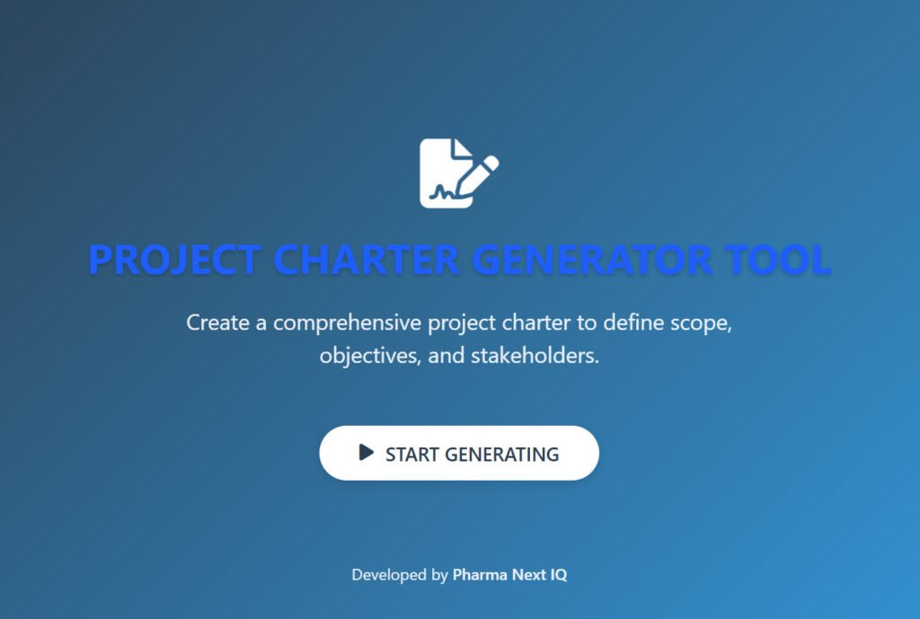 Project Charter Generator Tool - Ultimate Project Management Software ...